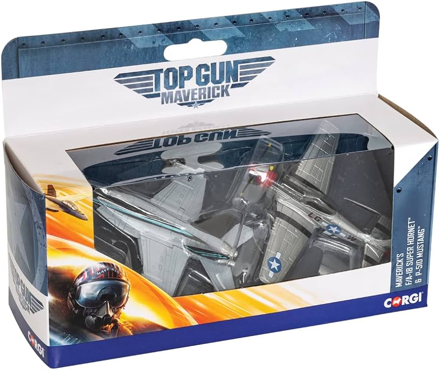 Top Gun Maverick’s F A 18 Super Hornet and P 51D Mustang Diecast Model ...