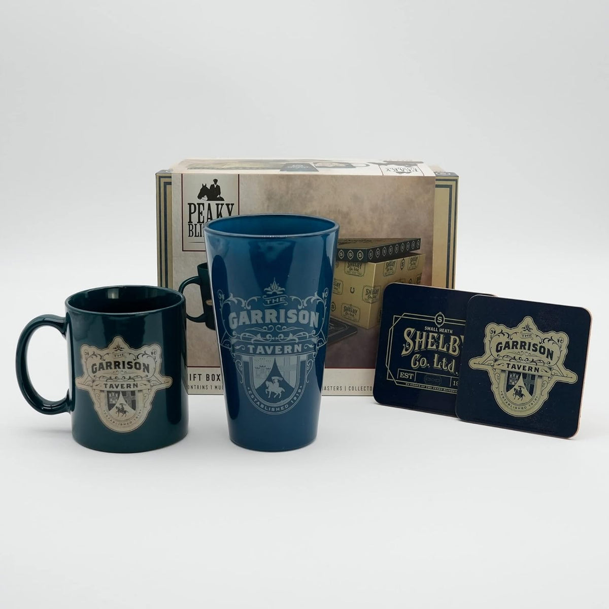 Peaky Blinders The Garrison Gift Set (Exclusive Mug, Glass & Coasters ...