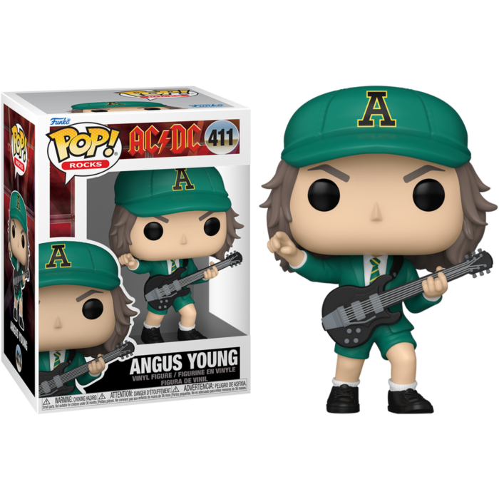 AC/DC Angus Young (In Green Outfit) Funko Pop! Rocks Vinyl Figure #411 ...