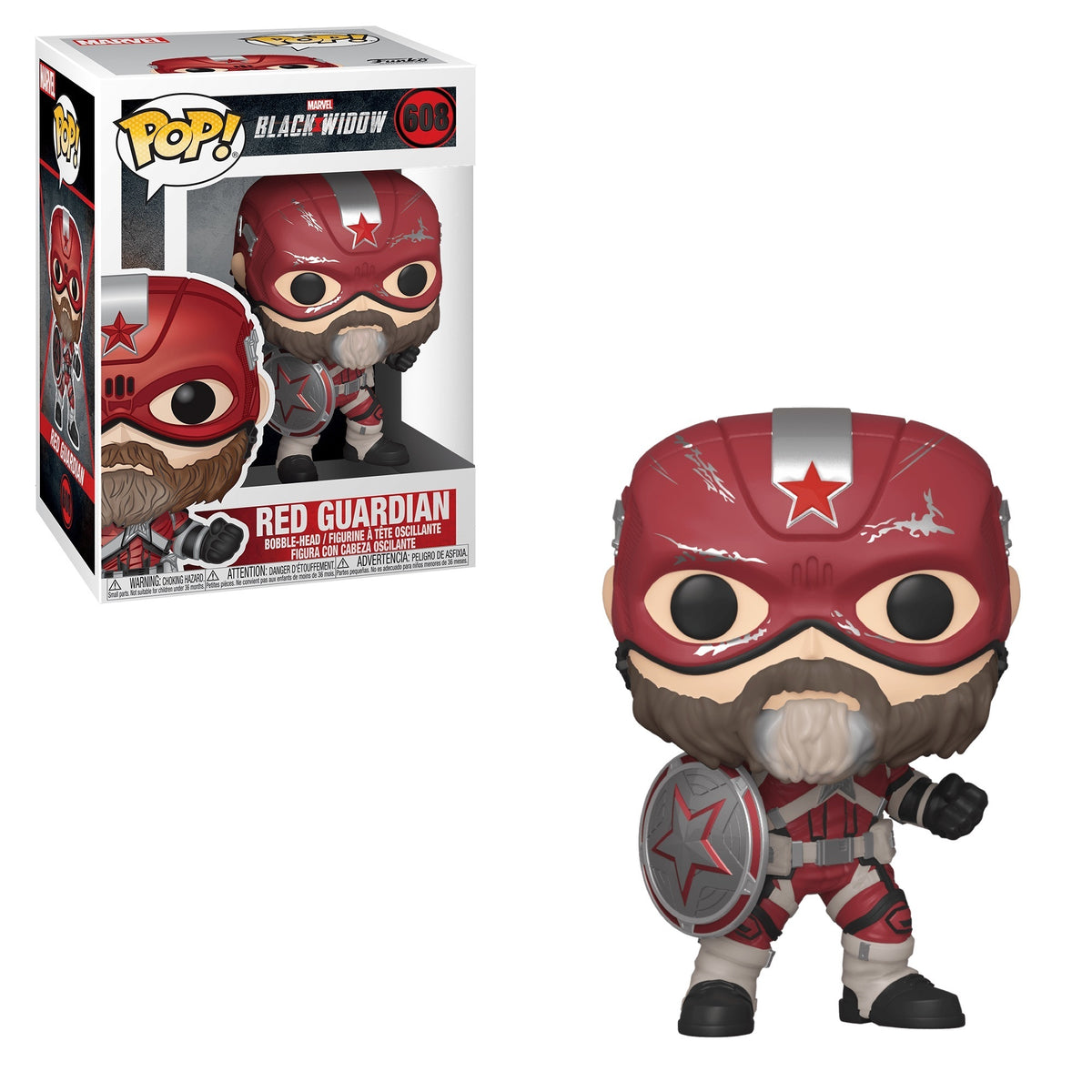 Marvel Black Widow Red Guardian Funko Pop! Vinyl Figure #608 – Comic ...