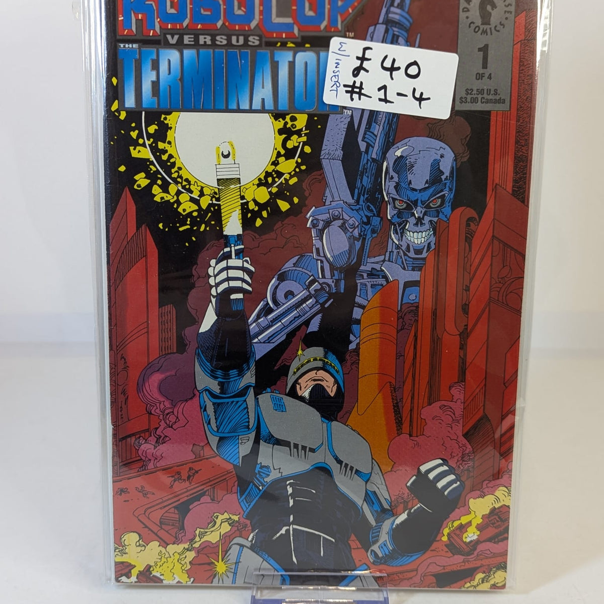 RoboCop Versus The Terminator Comic Bundle (Issues #1 - #4) (With Inse ...