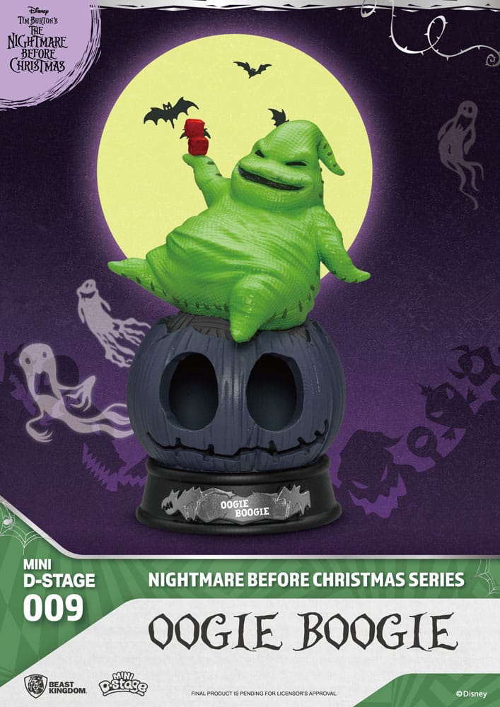 The Nightmare Before Christmas Oogie Boogie 10 cm Mini Diorama Stage P ...