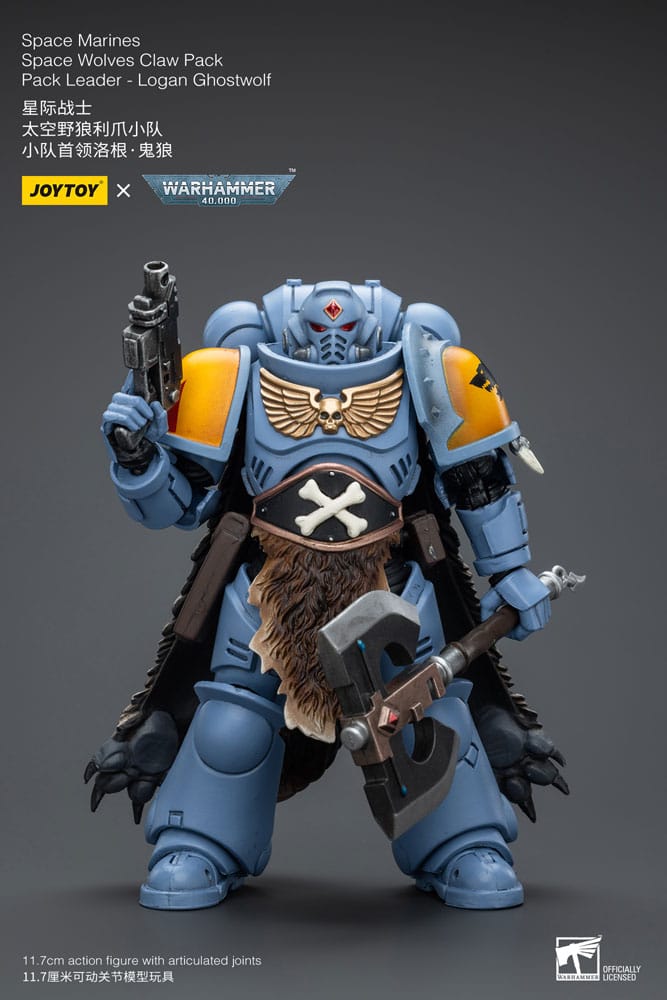 Warhammer 40k Space Marines Space Wolves Claw Pack Pack Leader -Logan ...