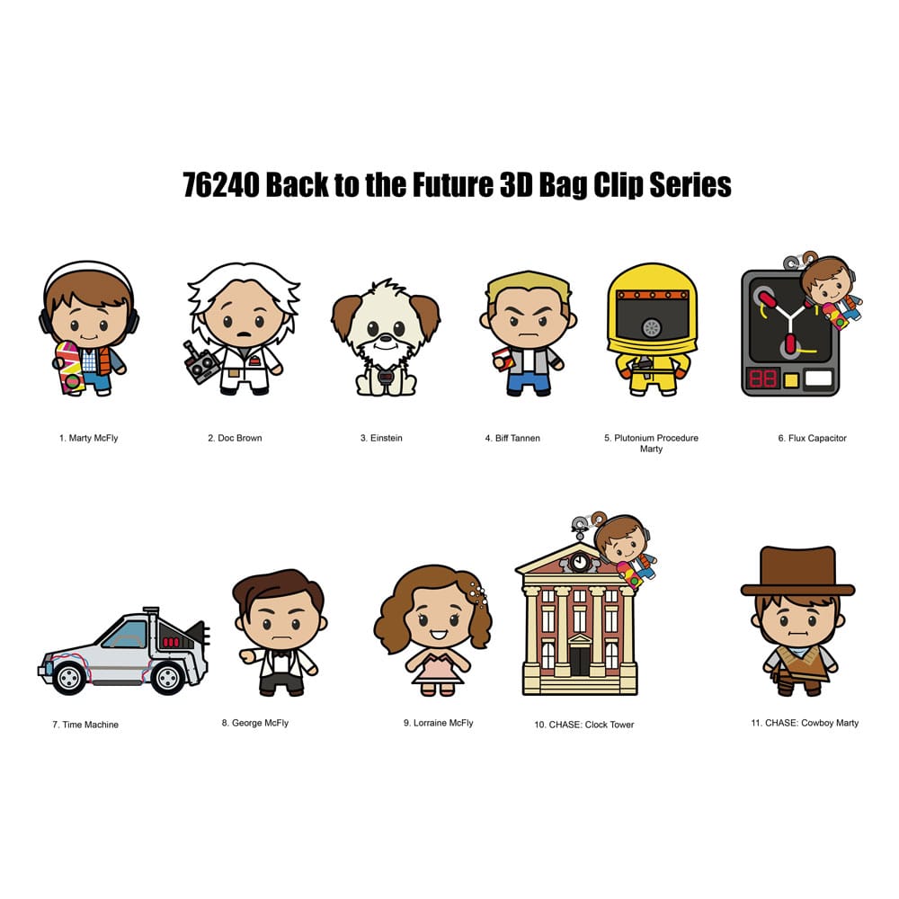 Back to the Future 40th Anniversary Series 1 3D PVC Bag Clip – Comic ...