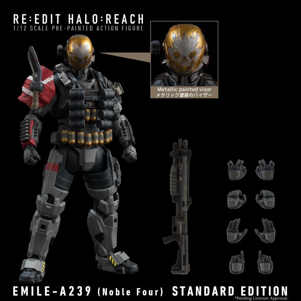 Halo Reach Emile A239 Noble Four 18 cm 1 12 Action Figure Comic Warehouse